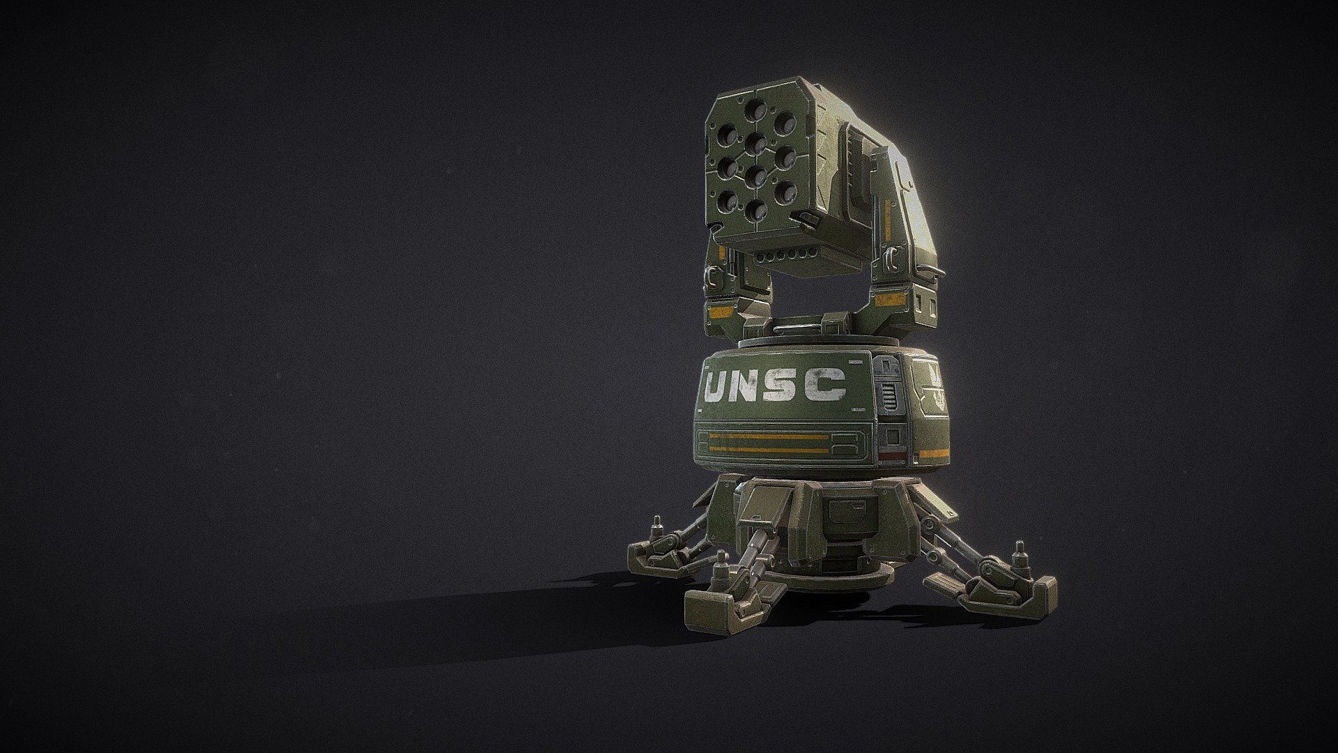 Halo Missile Turret - 3D model by Remi (@dreamleech) [fe9b5ae] - Sketchfab