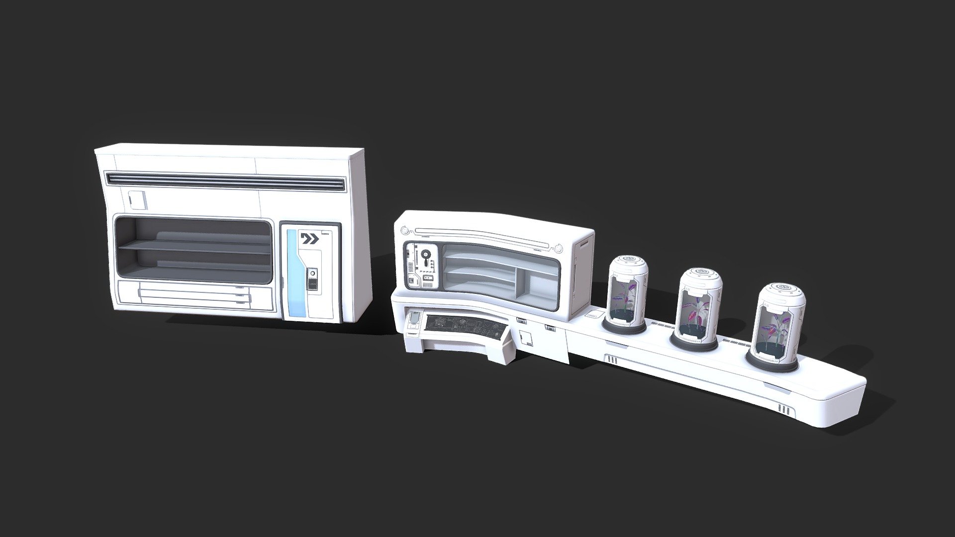 Sci-Fi Shelf - Buy Royalty Free 3D model by Experience Lab Art ...