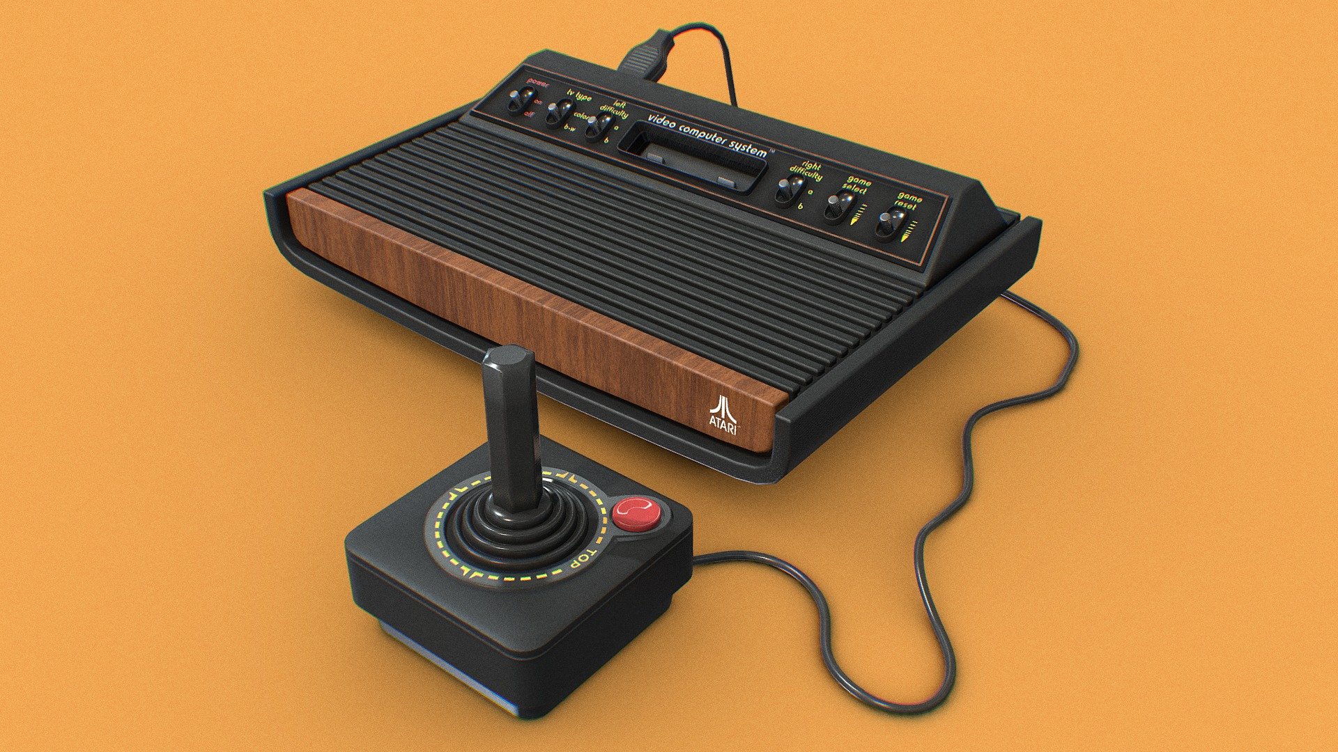 ATARI 2600 CONSOLE - 3D model by Nate Florendo (@nateflorendo) [fe9dbdb ...