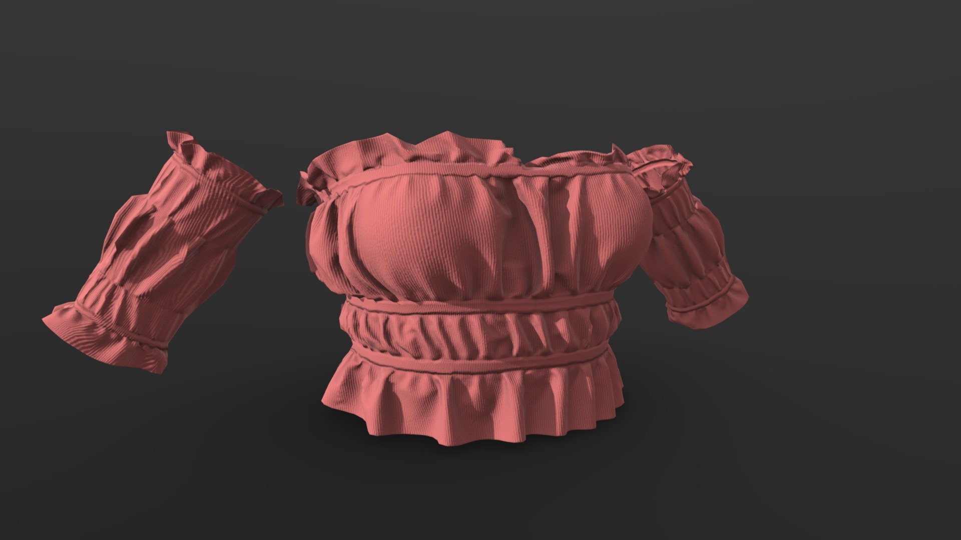 Ruffle-Top - 3D model by Ciwler [fea00b0] - Sketchfab