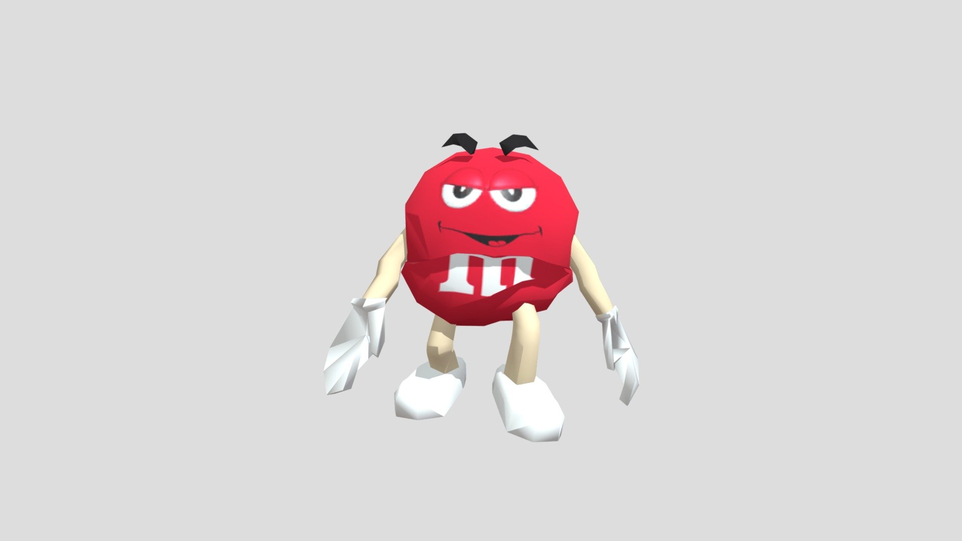 M&Ms Red - Download Free 3D model by mohd.akmal.mahyudin [fea19fe] - Sketchfab