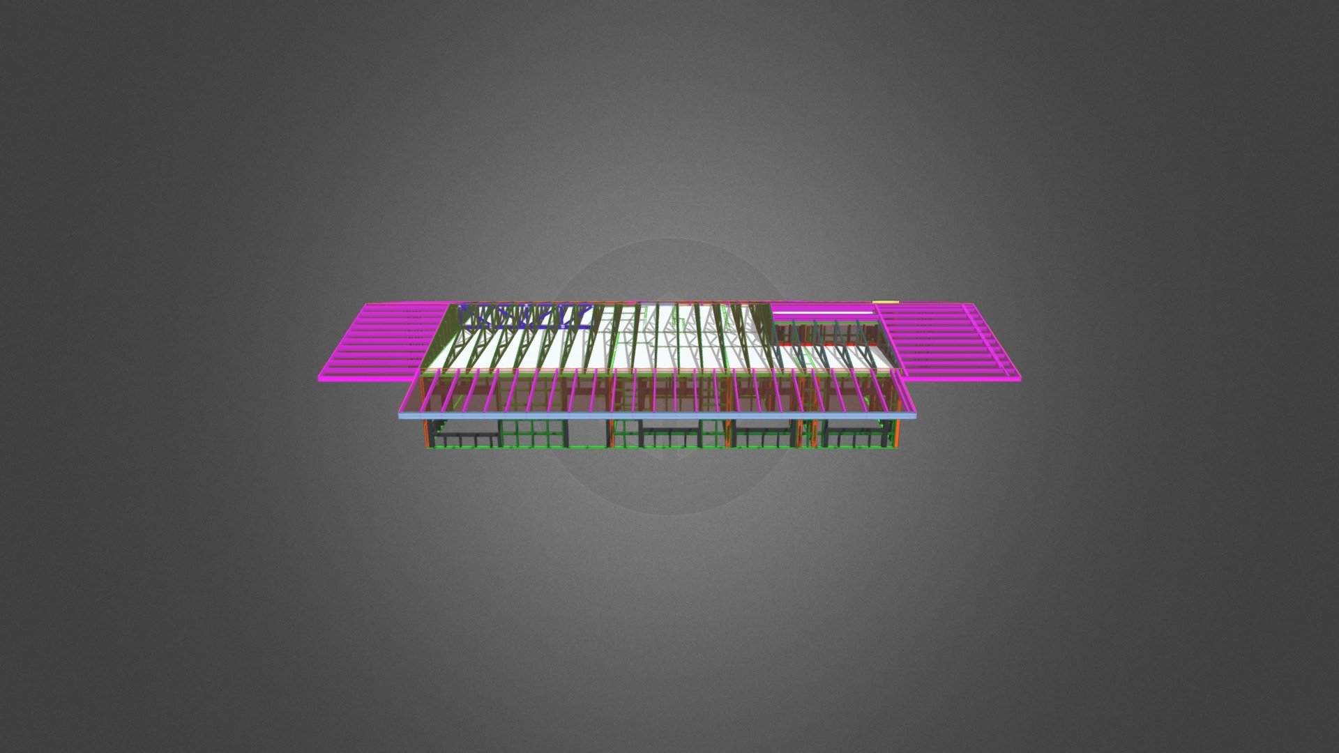 Hikurangi-Primary-School - ROOF - 3D model by TrussDesign-02 [fea3299 ...