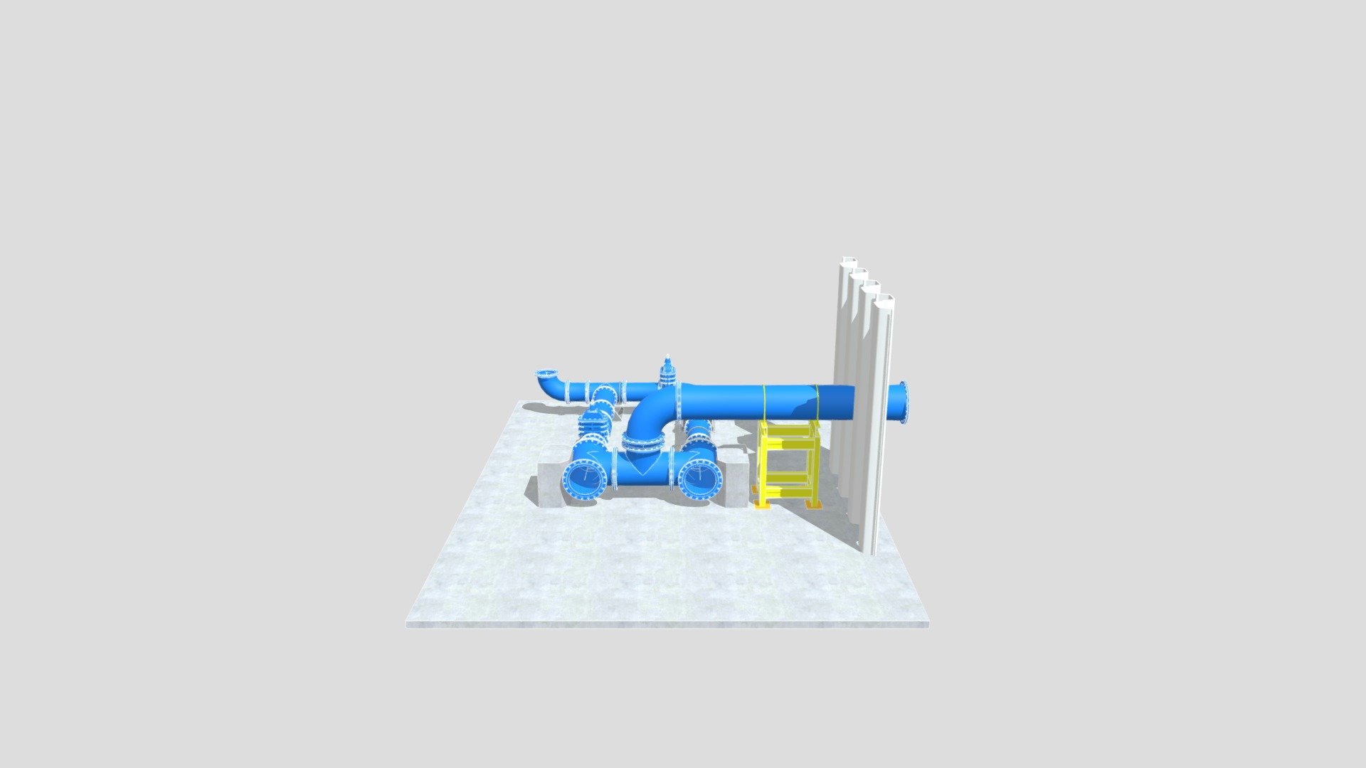 pipe supports adjustable - 3D model by ksa2020 / Dezine 2020 (@ksa2020 ...