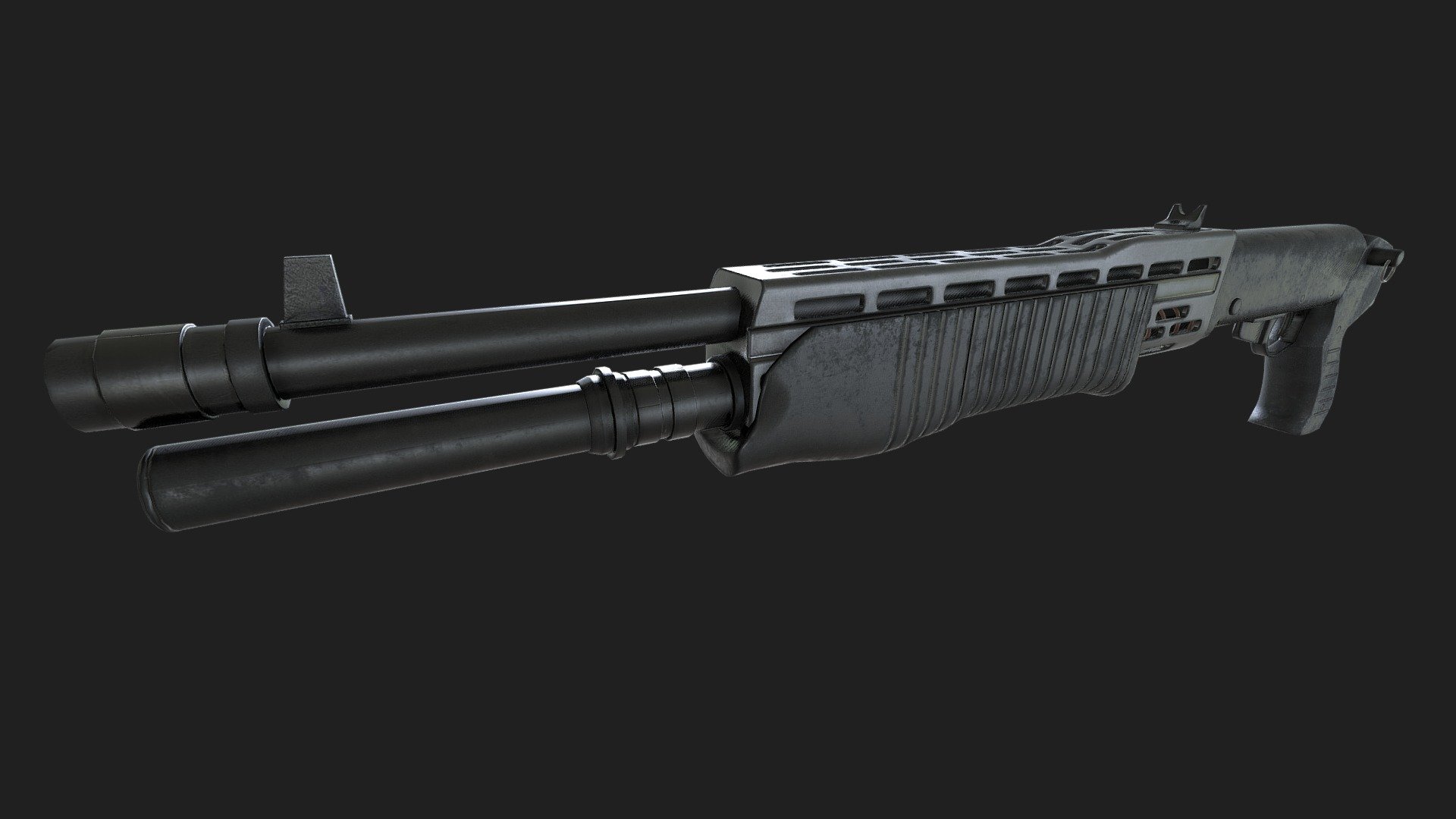 SPAS Shotgun - Download Free 3D model by TORI106 [fea7b12] - Sketchfab