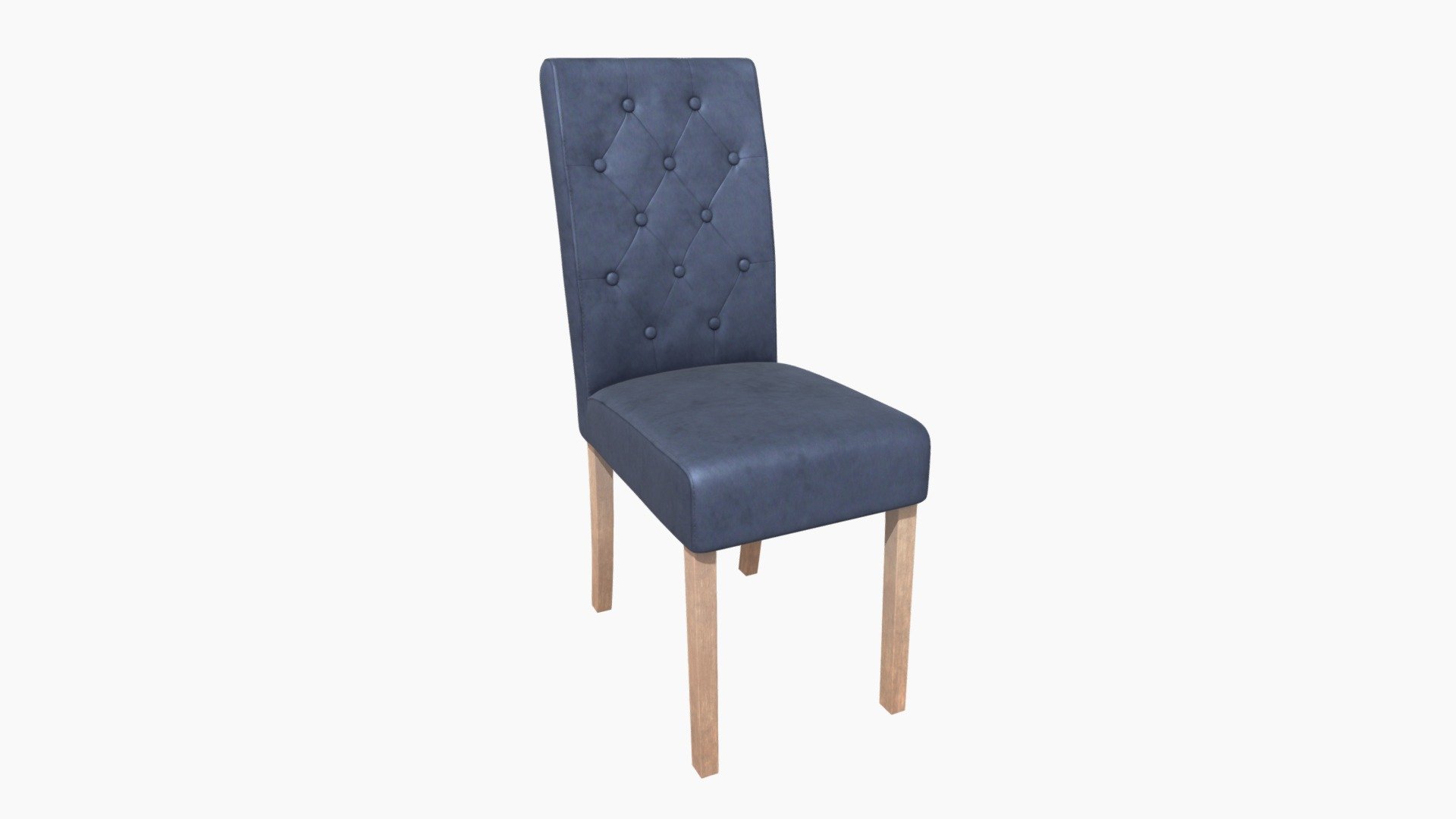 14531_SILLA COMEDOR ALTO CAPITONEADO AZUL - Buy Royalty Free 3D model ...