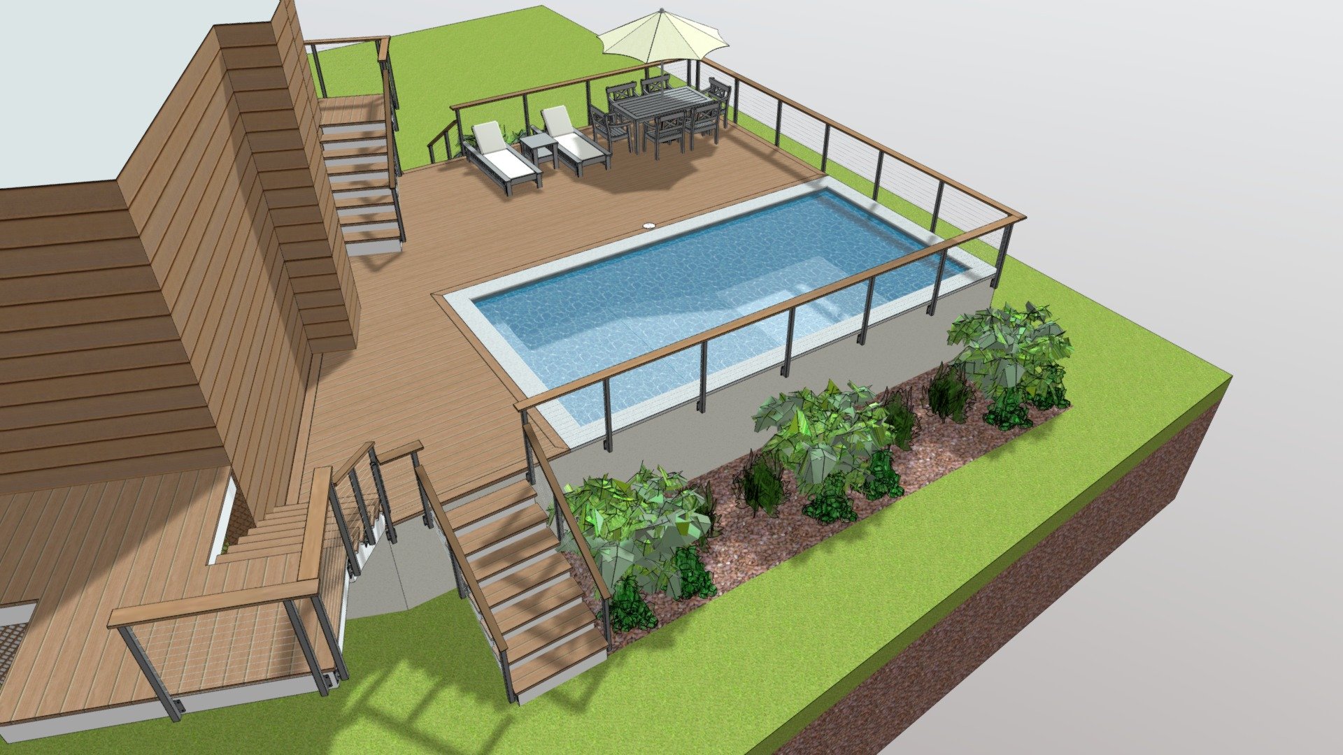 Raised Pool Flamingo Street - 3D model by Diamond Pools and Spas ...