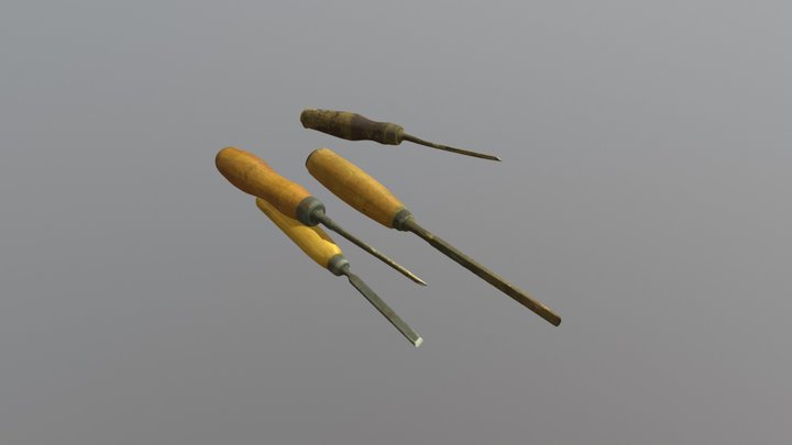 Chisels 3D models - Sketchfab