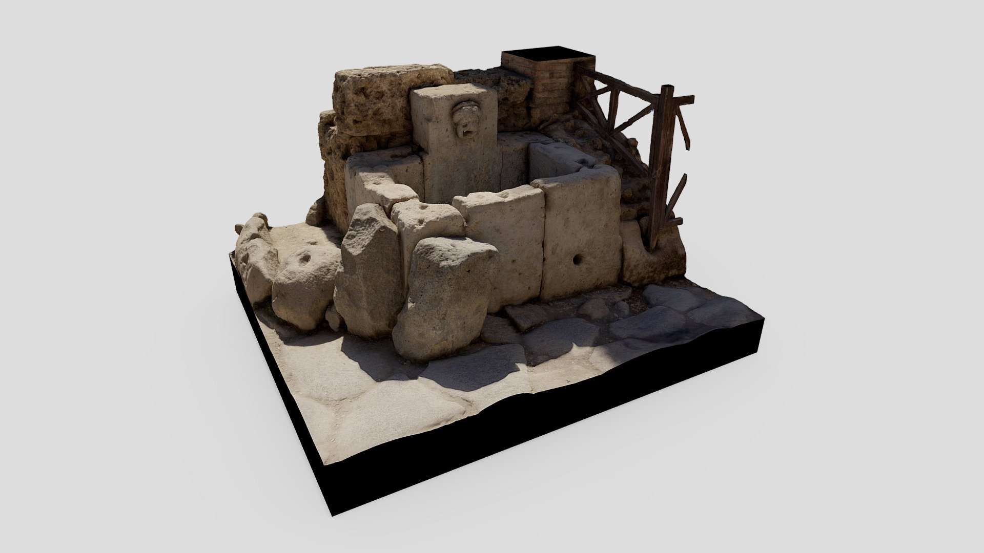Pompeii - Public Water Fountain 06 - Download Free 3D model by Opus ...