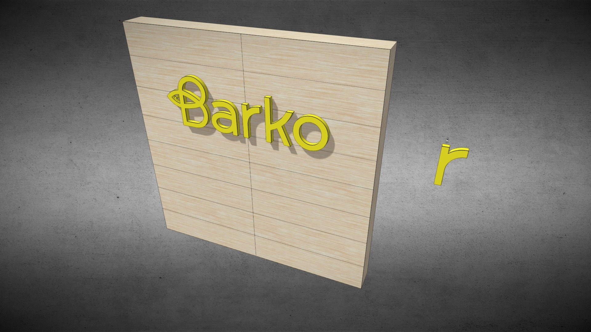 Logo BARKO - Download Free 3D model by Naidar - InoxArt (@NaidarInoxArt ...