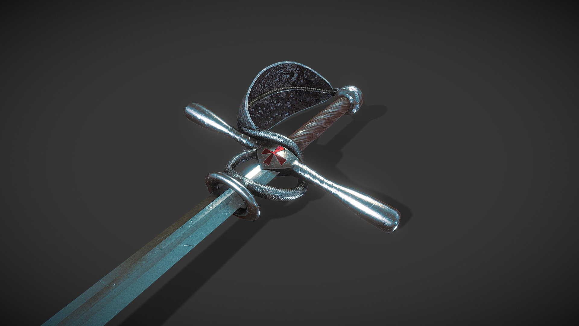 Crusader's Rapier Sword - Download Free 3D model by Mark Rose (@merose ...