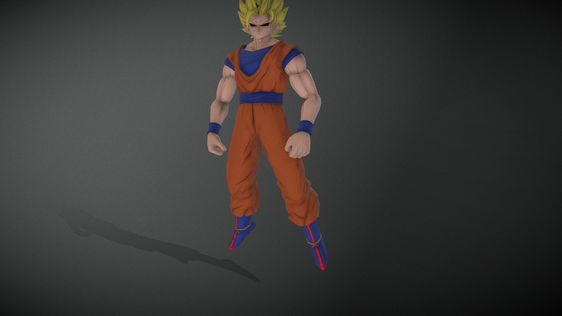 SON GOKU SSJ2 ANIMATED - 3D model by Marko31 [feb467b] - Sketchfab