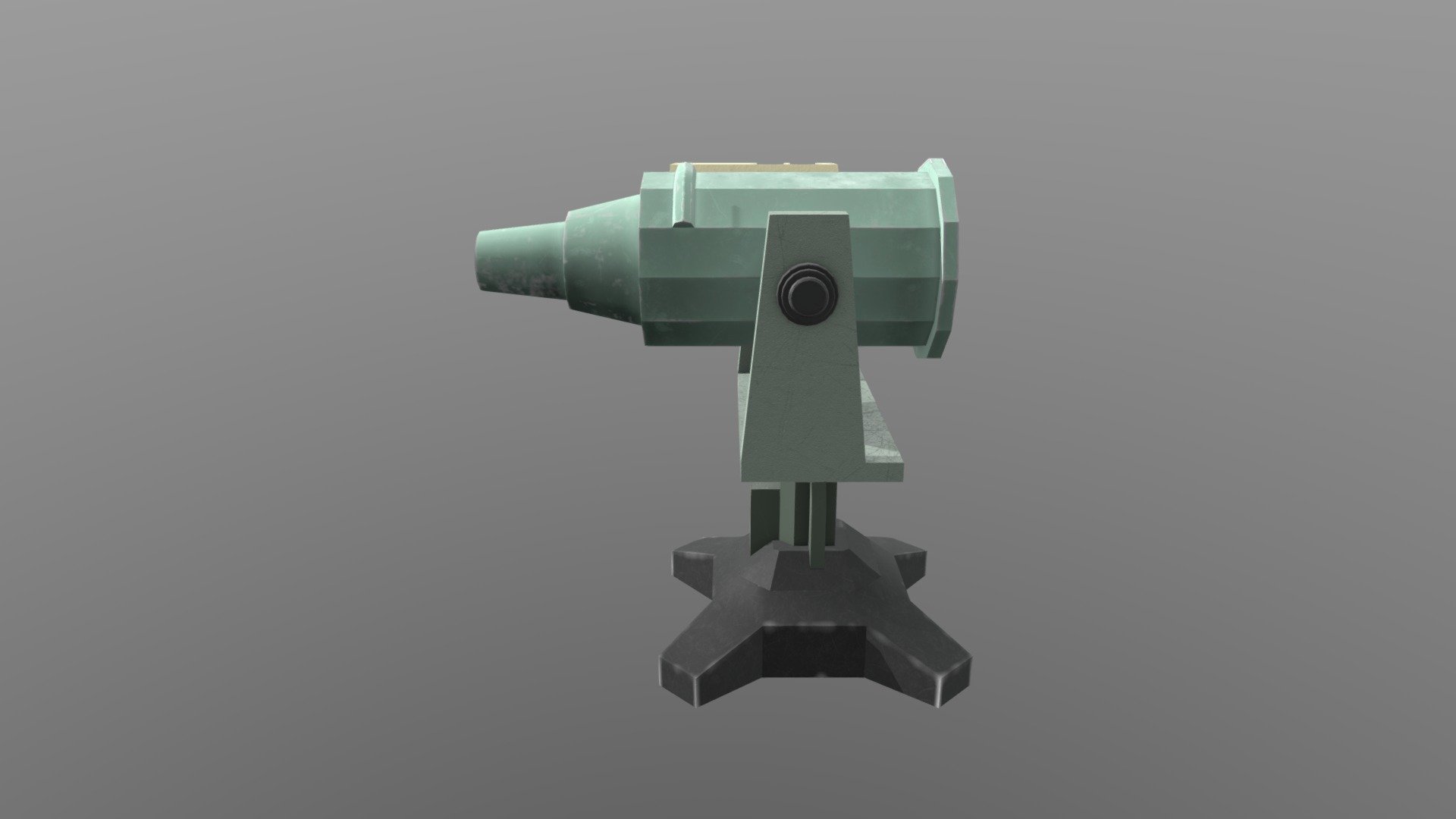 Scuffed Used Green Turret - 3D model by shania (@shaniap) [feb614e ...