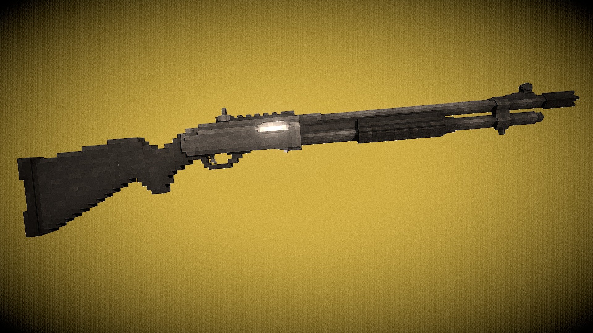 Remington 870 [Voxel] - 3D model by Radium (@Radium_Studio) [feb6bde ...