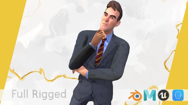 Businessman 3D models - Sketchfab