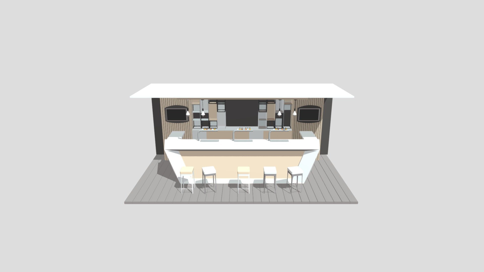 Cafe - Download Free 3D model by LogarajMuthiah (@p91036867) [feb74ce ...
