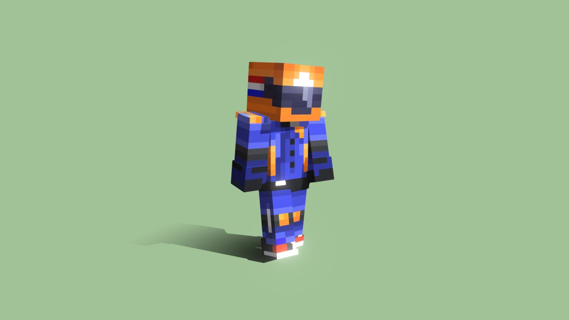 Minecraft Racing Driver Skin - Download Free 3D model by Dutch ...