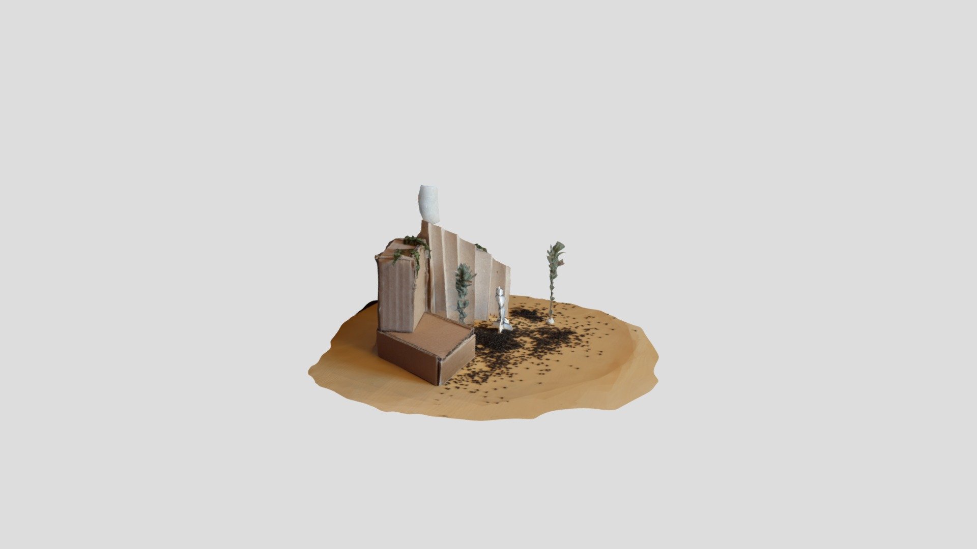 Architectural installation sketch model - Download Free 3D model by ...