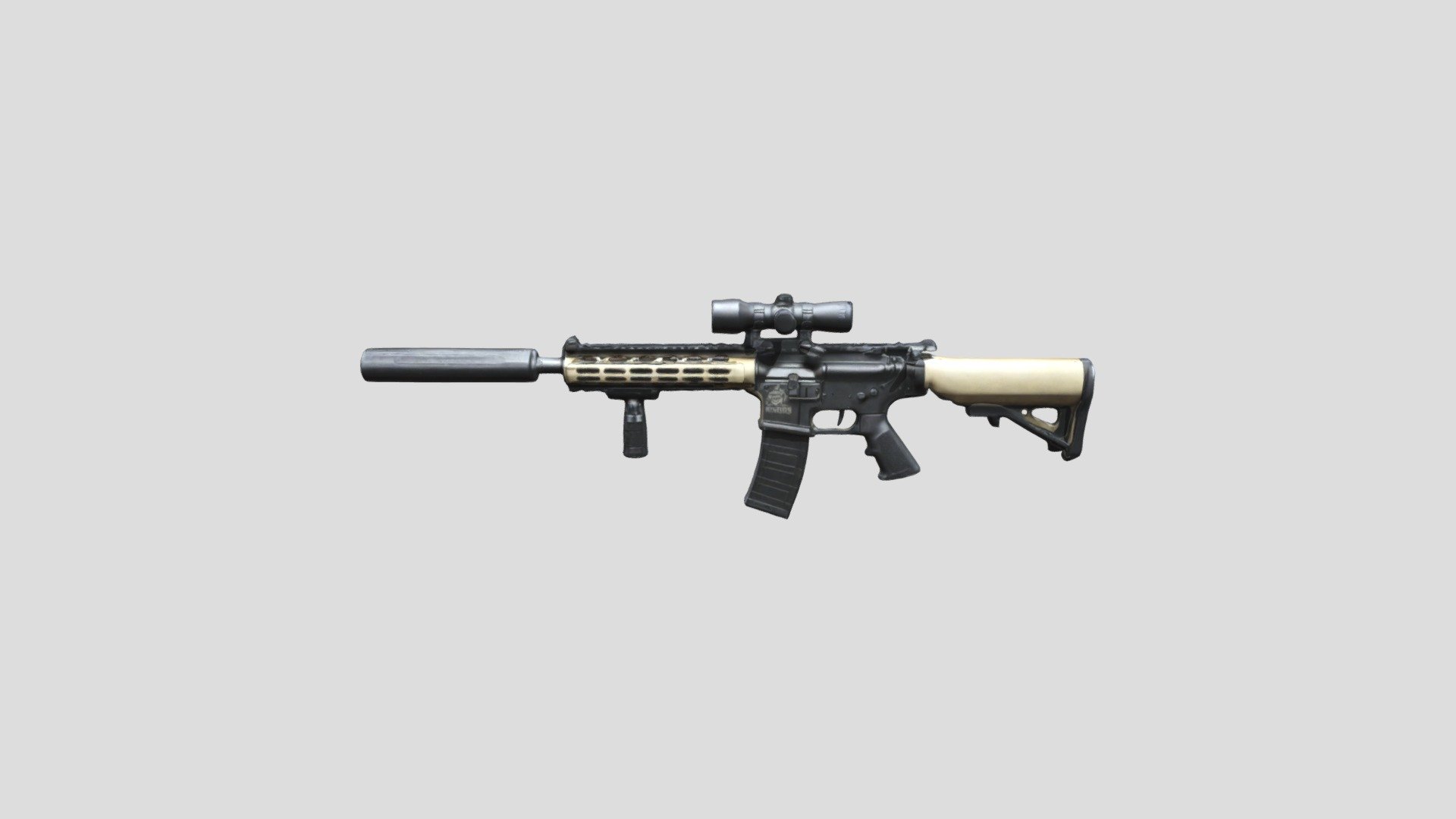 Suppressed rifle - Download Free 3D model by Wazify (@hughesconnor011 ...