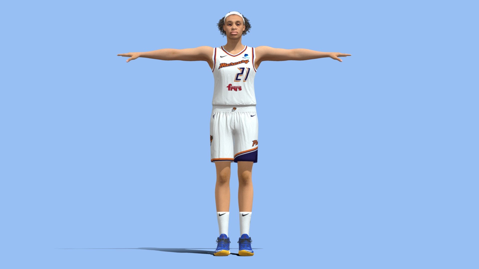 T-Pose Rigged Brianna Turner WNBA - 3D model by 3dpassion.net ...