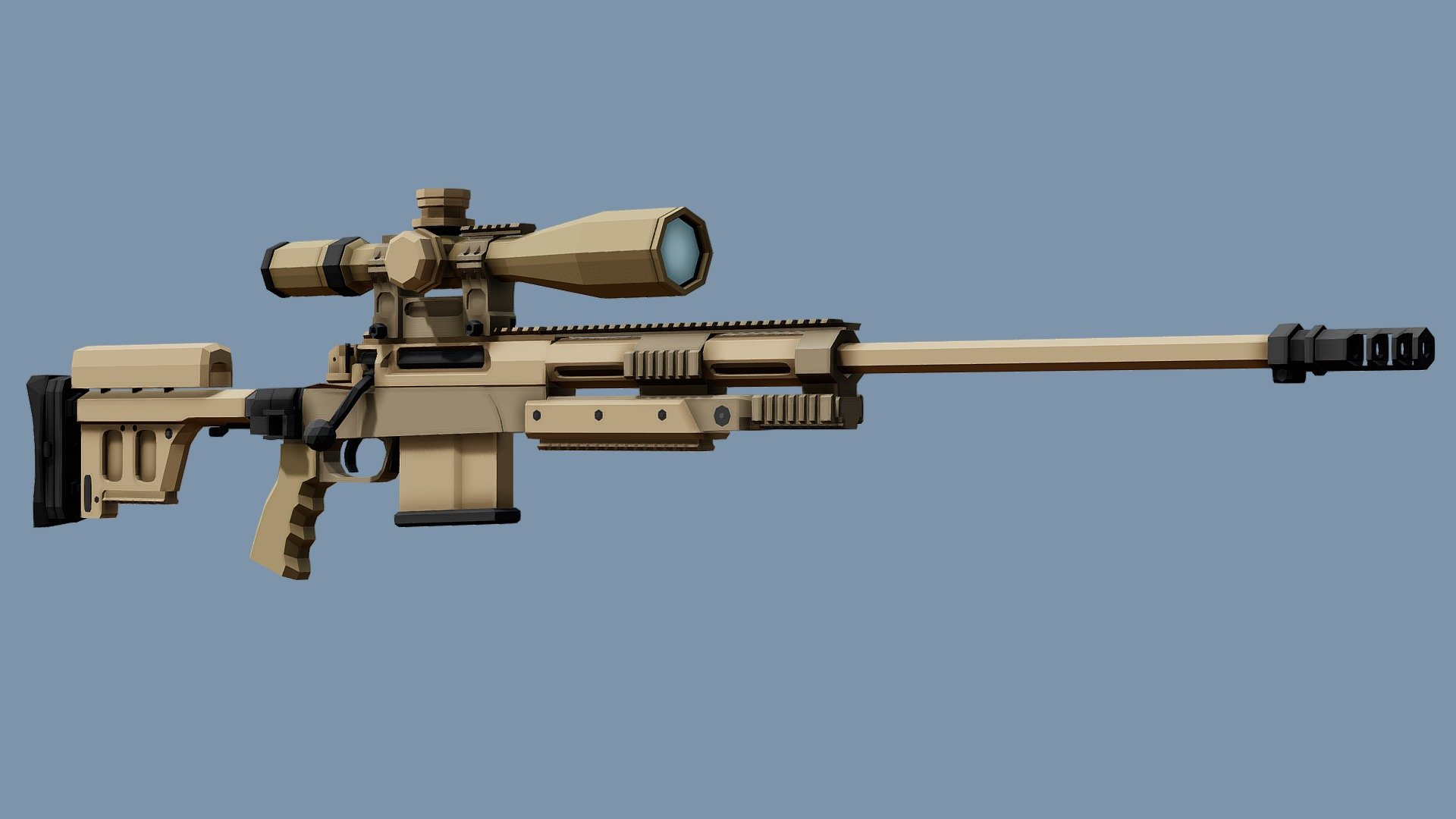 Low-Poly Haenel RS9 - Download Free 3D model by TastyTony [fec05d9 ...