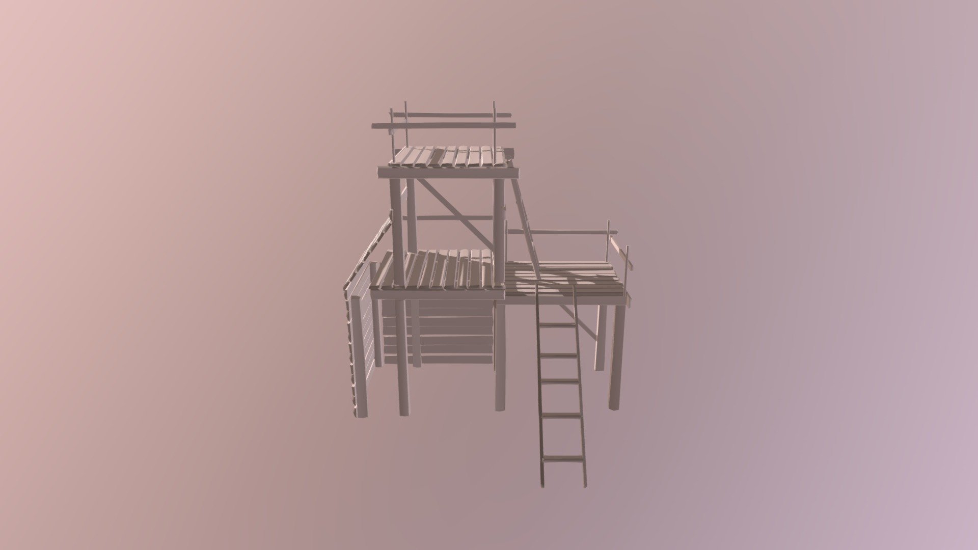 Fort - 3D model by chrismiller (@tophtoph24) [fec1250] - Sketchfab