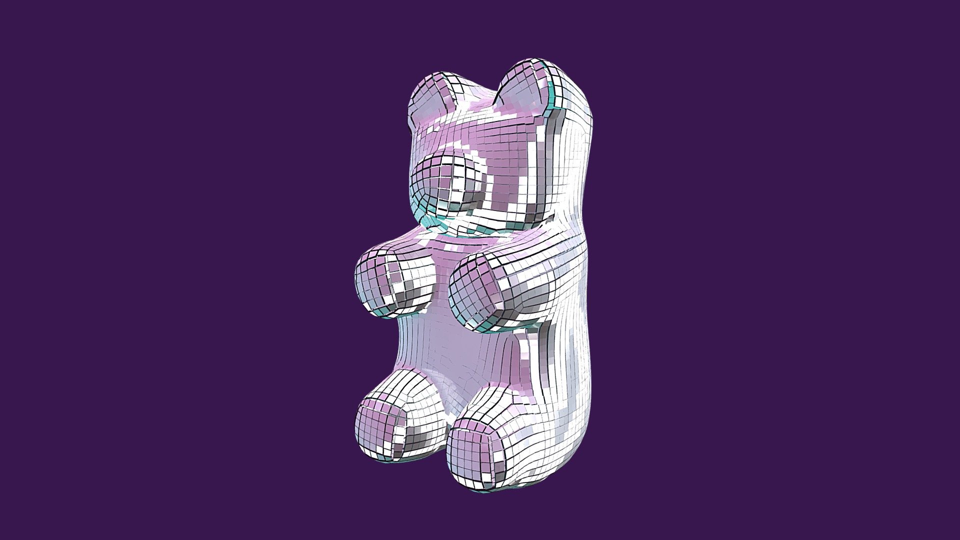 Disco Bear - 3D model by Victoria Billings (@vbilling1) [fec5d5b ...