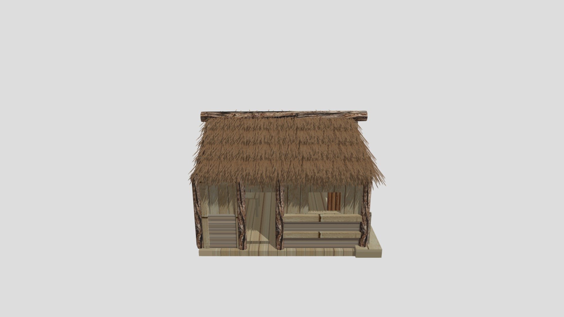 Kubo Wooden House - 3D model by dinn (@Radores_DgArz) [fec64d9] - Sketchfab