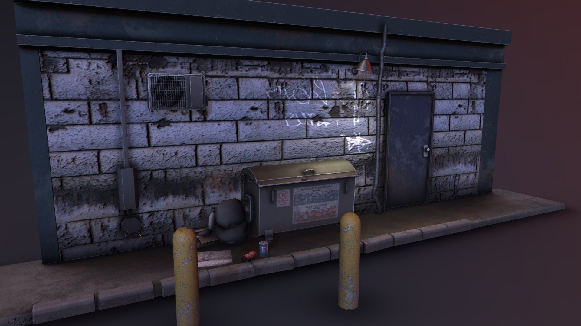 Garbage Low Poly - 3D model by SharheX (@mspoxir) [fec65ca] - Sketchfab