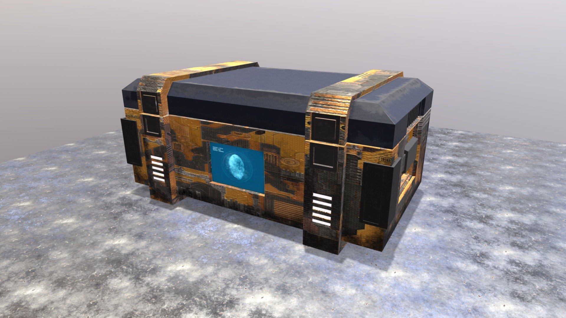 Futuristic chest - Download Free 3D model by Alexandre Lion (@alxlion ...