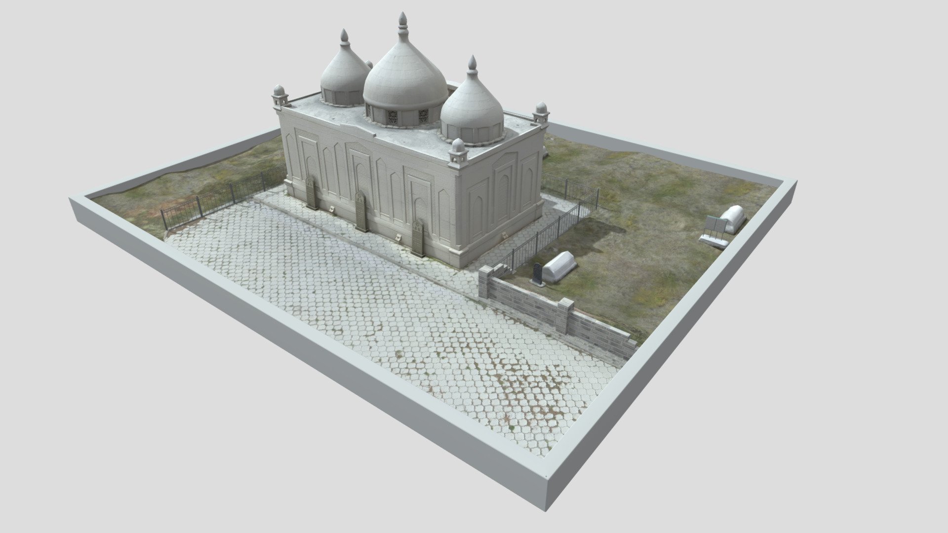 05_Mausoleum_Complex_Isabek_Khazret - 3D model by bgis Kreative Ingenieure (@bgis) [fec8098 ...