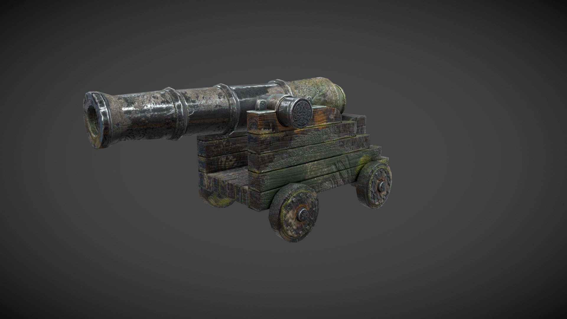 Cannon Textured - Download Free 3D model by frankrosario20 [fec833f ...