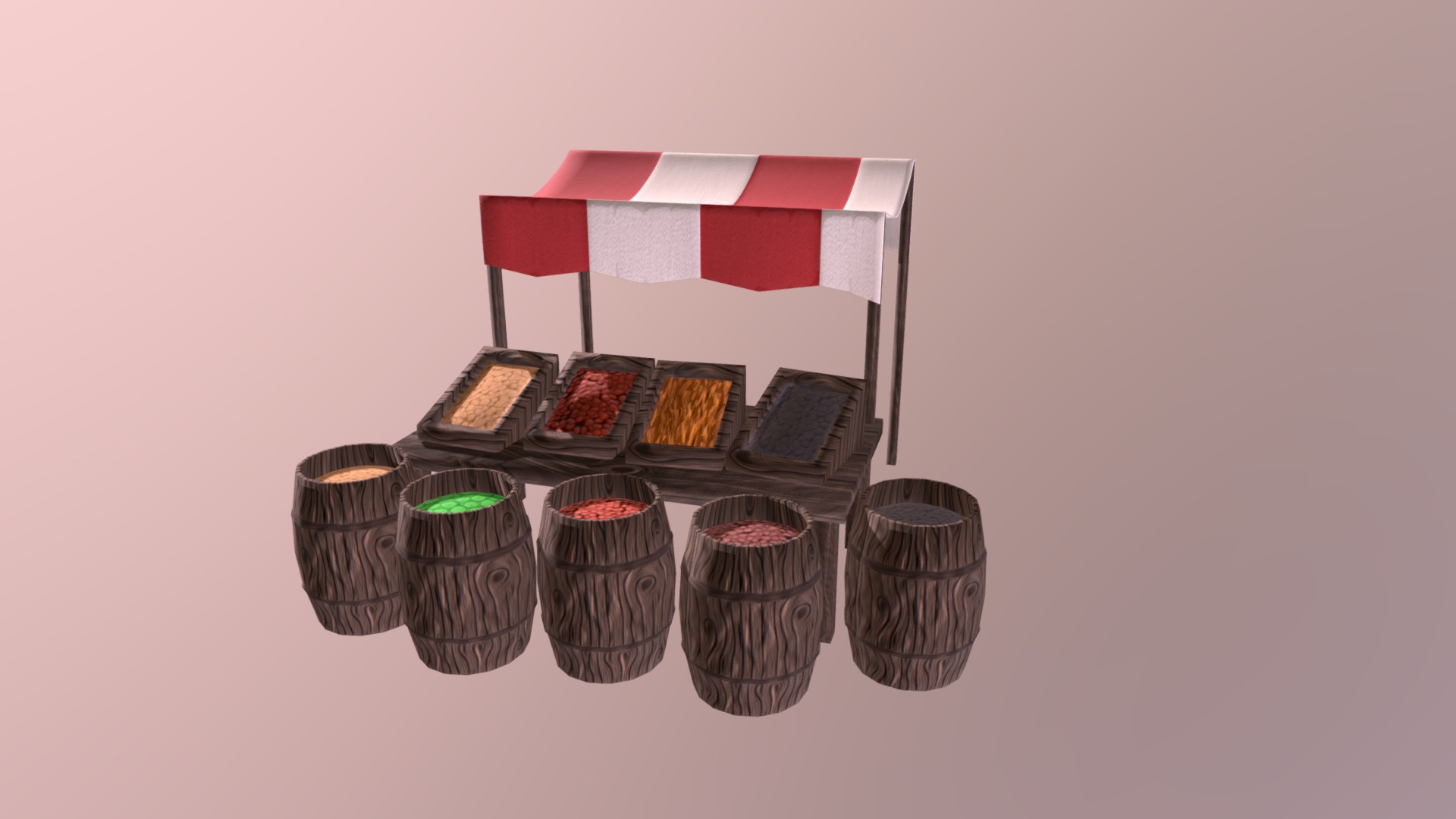 Stall - 3D model by Abbie Hunt (@AbbieHunt) [fec92f3] - Sketchfab