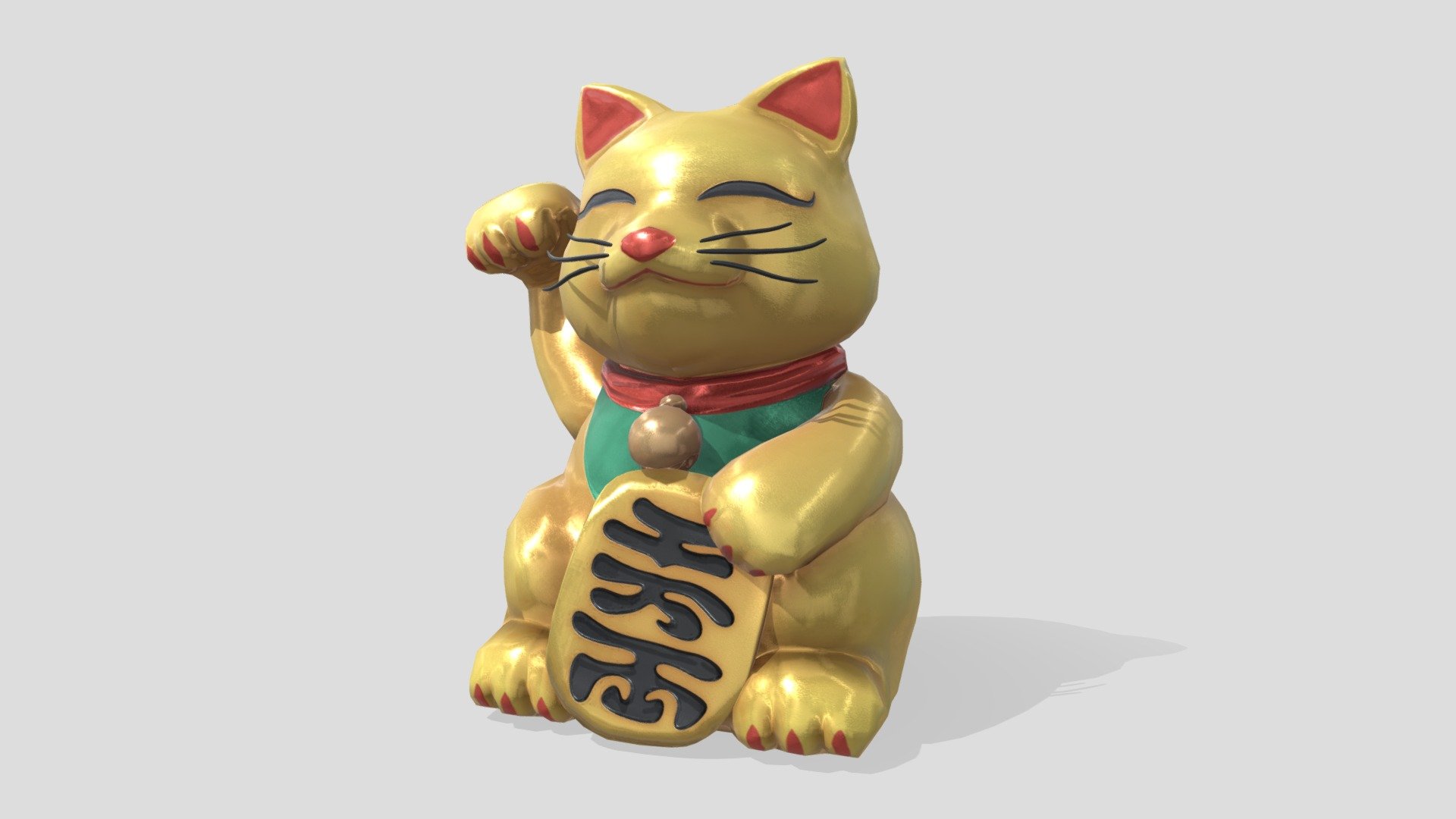 Fortune Cat - 3D model by STB-TC [fec9bd8] - Sketchfab
