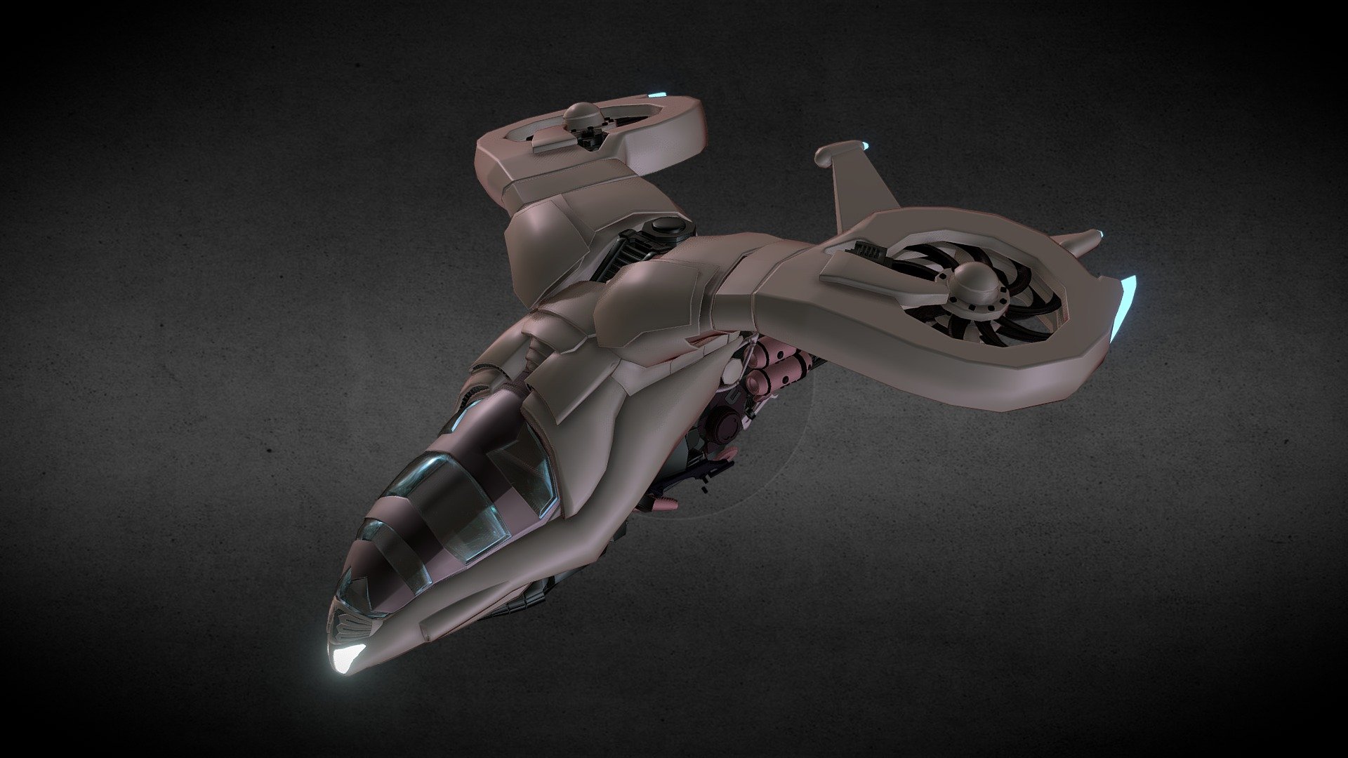 Flying Vehicle Concept - 3D model by TankStorm (@simontkrupa) [fecd281 ...