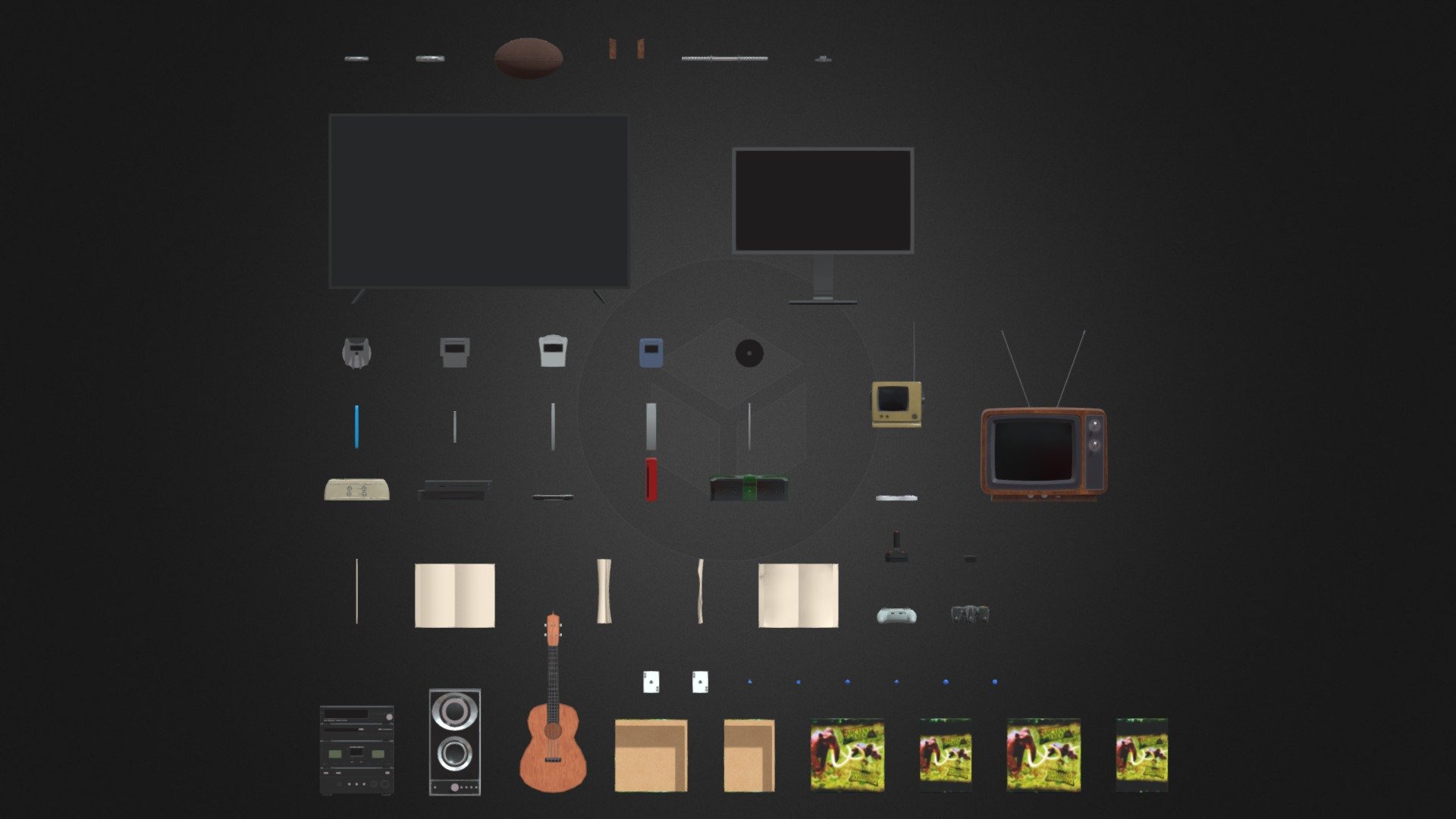 Entertainment Asset Set - Buy Royalty Free 3D model by Studio Semitorus ...