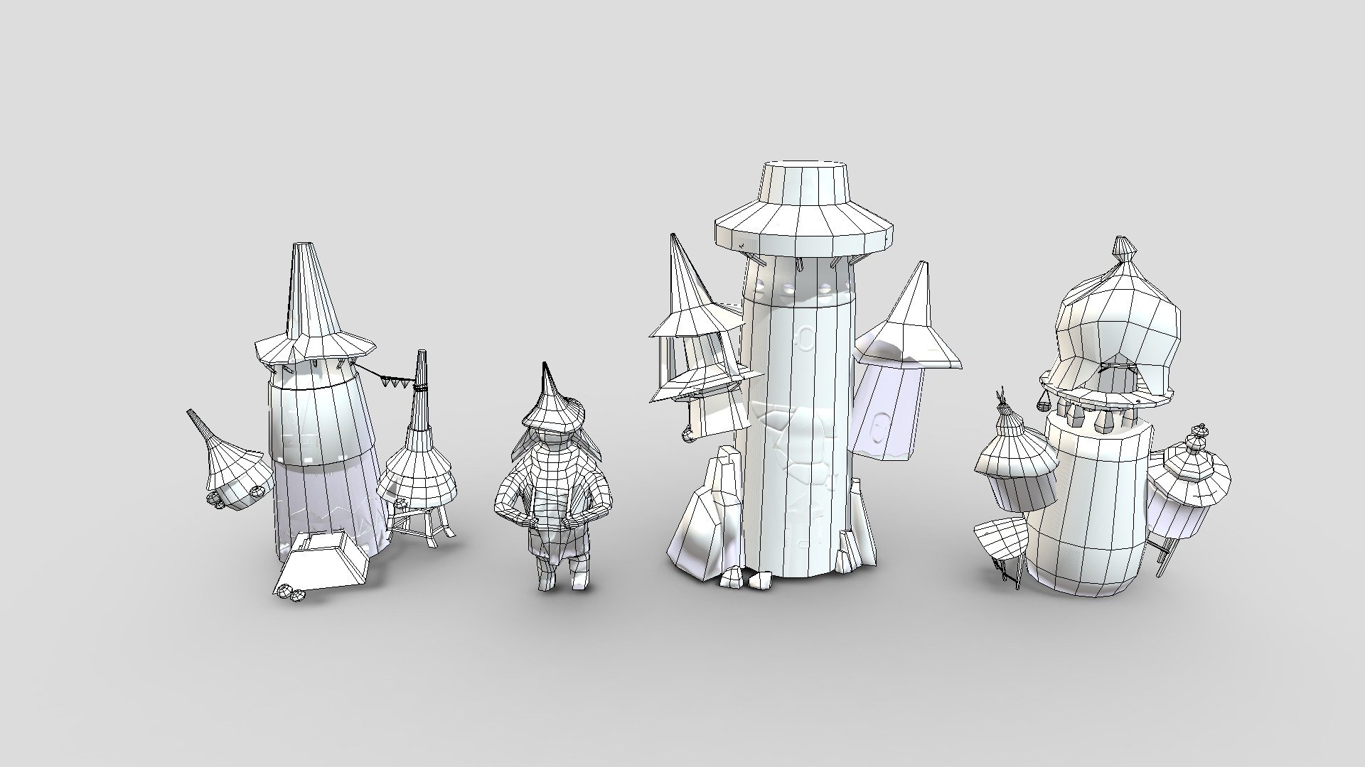 Scene for 2nd 3D Modelling Course Project - 3D model by ...