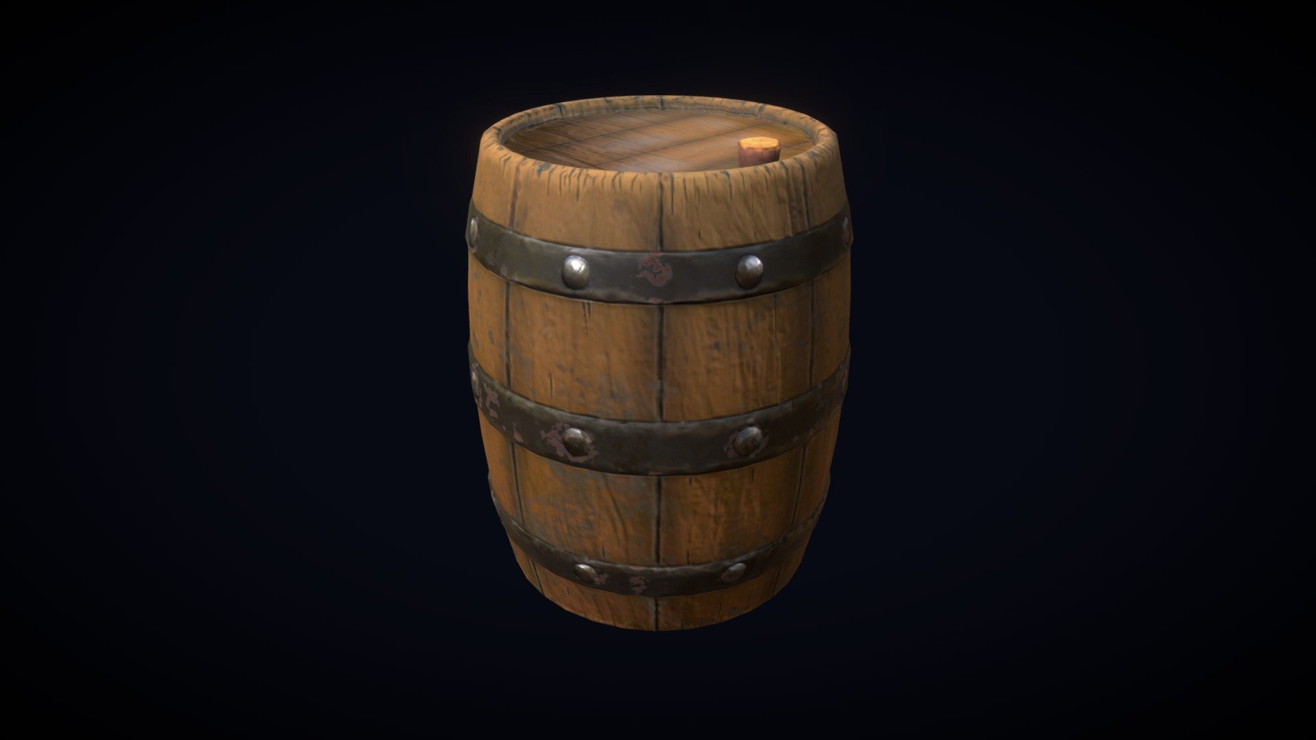 Stylized Wooden Barrel - Download Free 3D model by AstorMilanese ...
