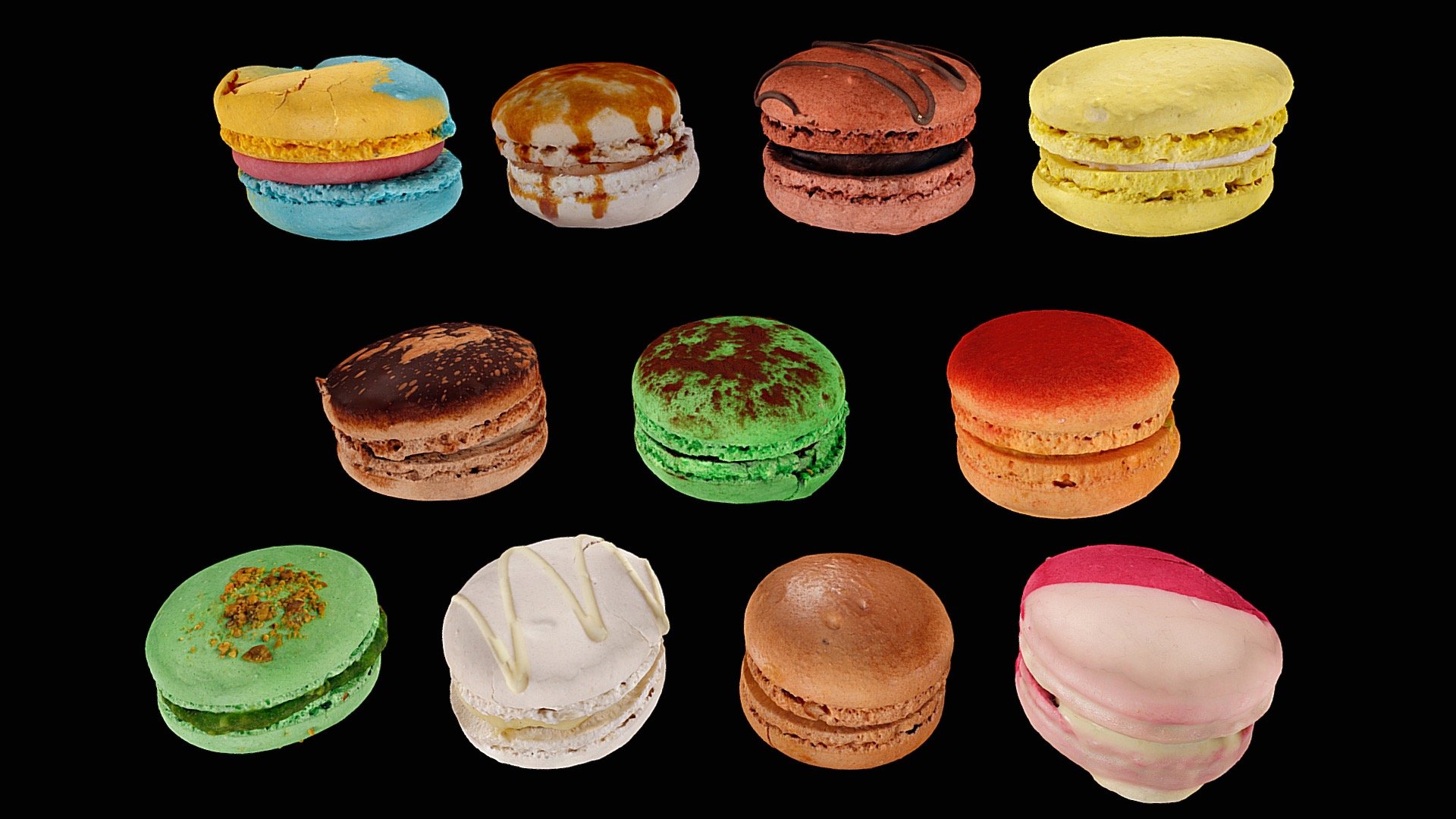 Macaron Collection (x11) - Buy Royalty Free 3D model by Andrei ...