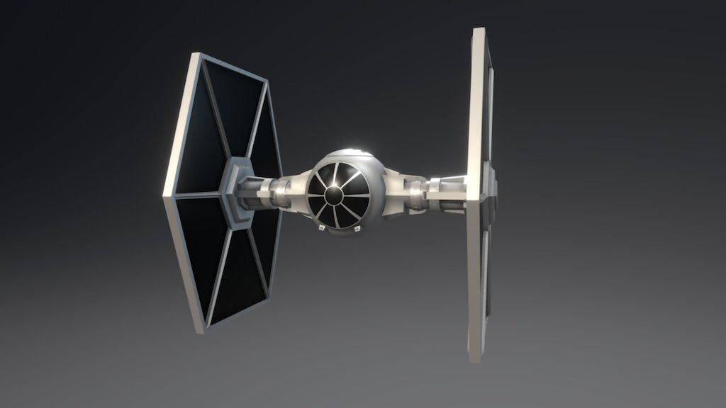 TIE Fighter - 3D model by Caleb Phillips (@cphillips) [fed9c1c] - Sketchfab