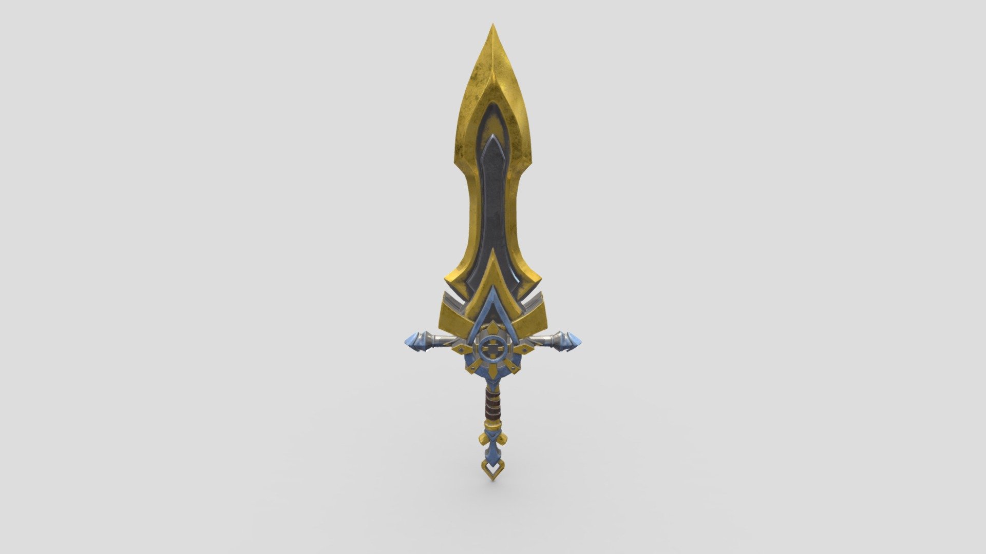 AAC202 Prop: Olden Golden Sword - Tarek Waleed - 3D model by KingJam ...