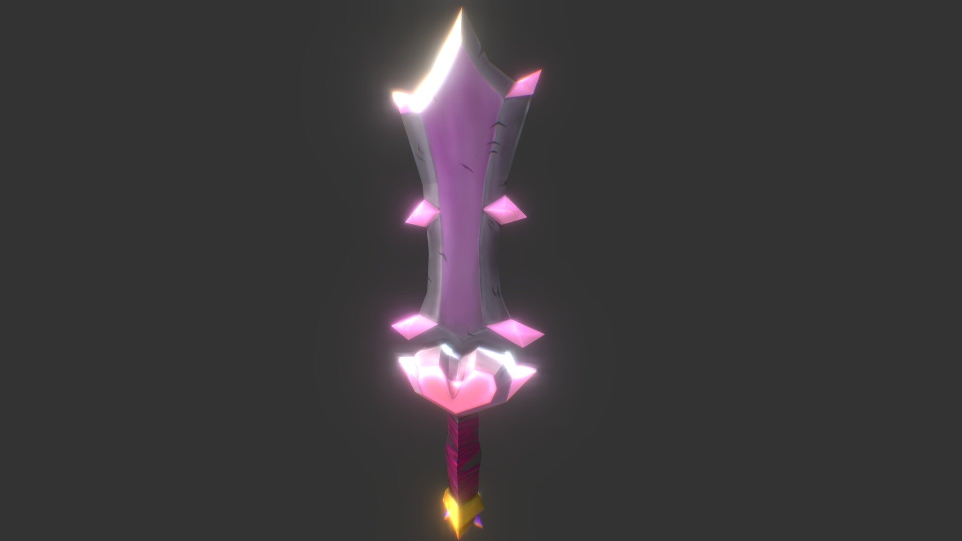 Pretty Pink Dragon Slayer Blade - 3D model by Isaack - Tacko The 3D Guy ...