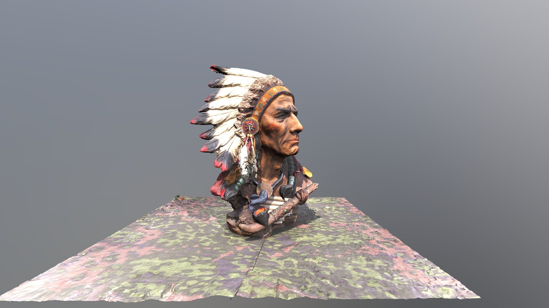 Indian Chief - 3D model by Kamp van Beverloo (@FHQ-Wehrwolf) [fede72d ...