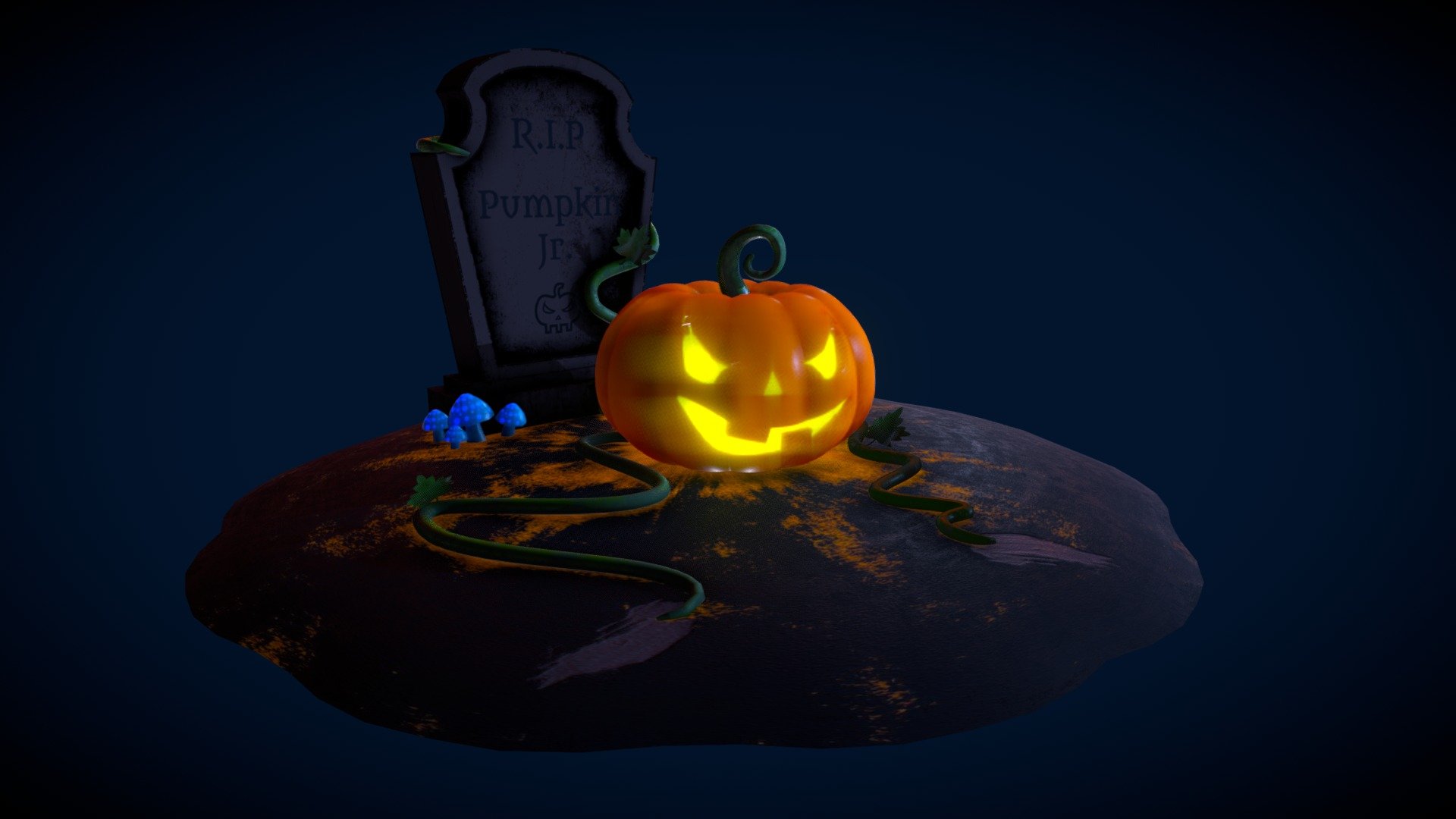 Jack-o'-Lantern Jr. 🎃 - 3D model by Paola Antunes (@paola_antunes ...
