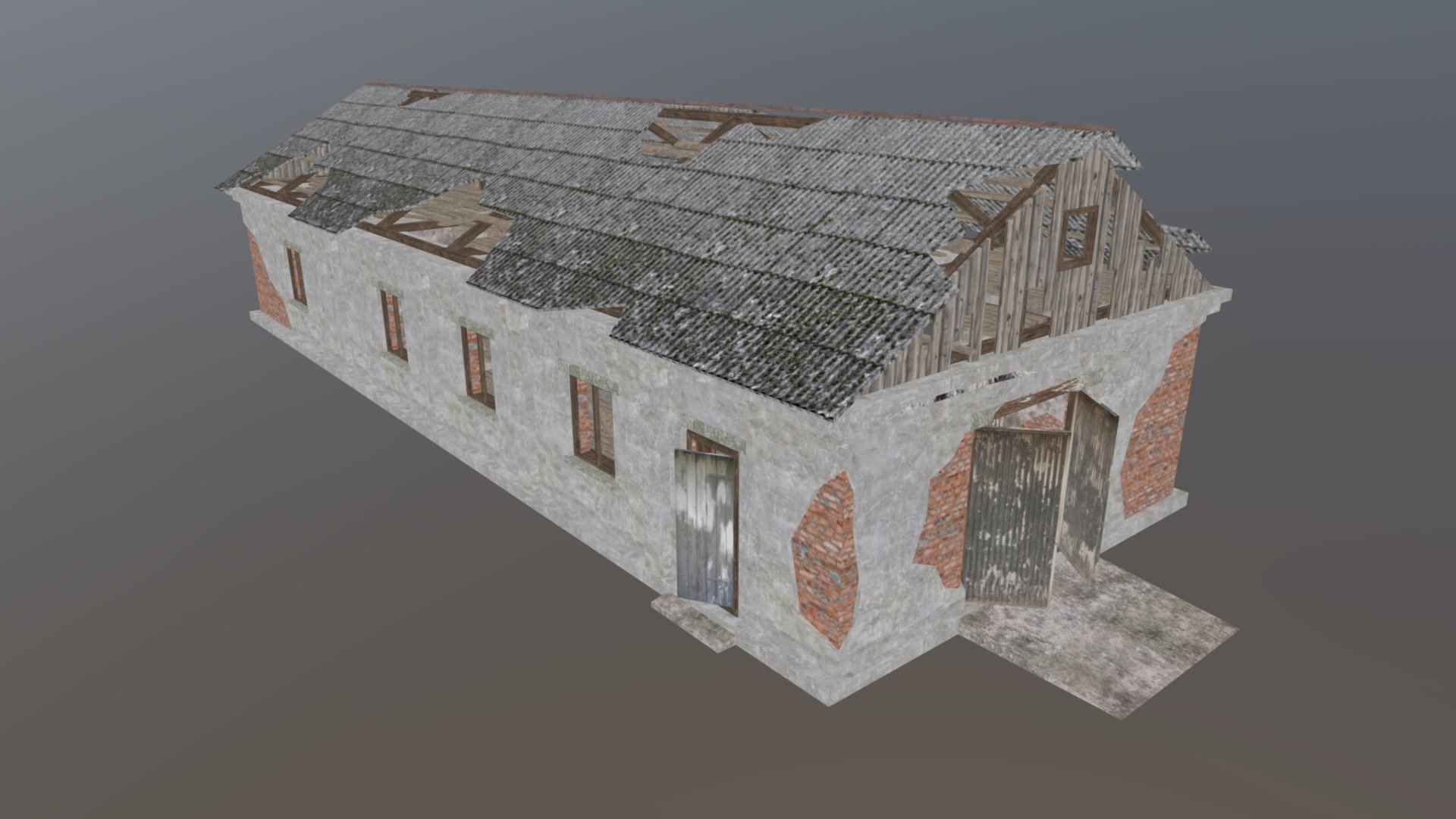 Old village building - 3D model by Dernstnw_Veklns [fee6f73] - Sketchfab