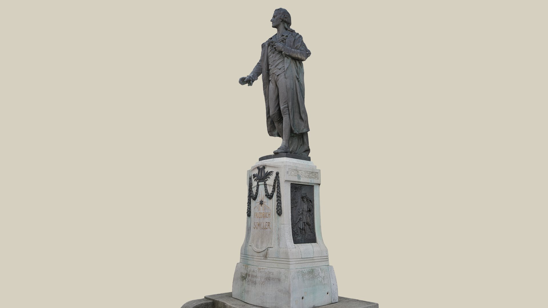 Friedrich Schiller - 3D model by noe-3d.at (@www.noe-3d.at) [fee9977 ...