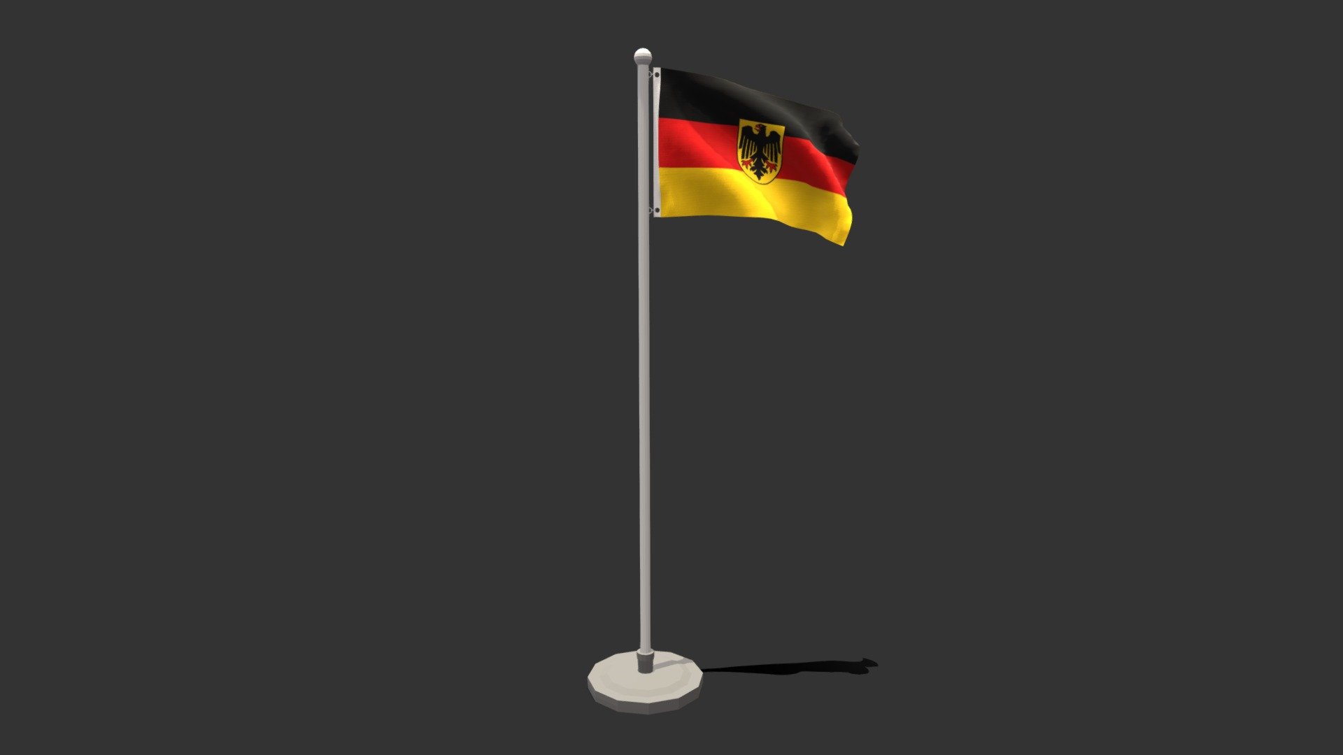 Low Poly Seamless Animated West Germany Flag - Buy Royalty Free 3D ...