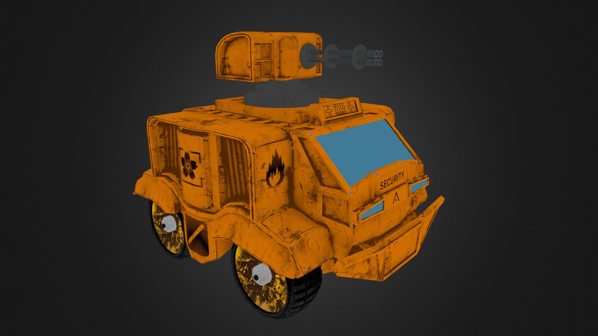 sci fi armored security car - Download Free 3D model by leoxx300 ...