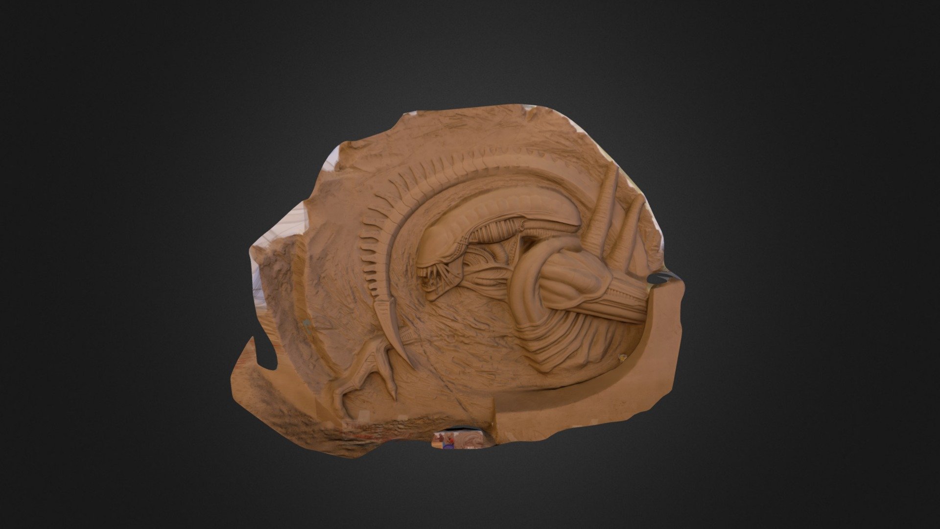 Alien Sand Sculpture Sand World Weymouth-obj - 3D model by ...