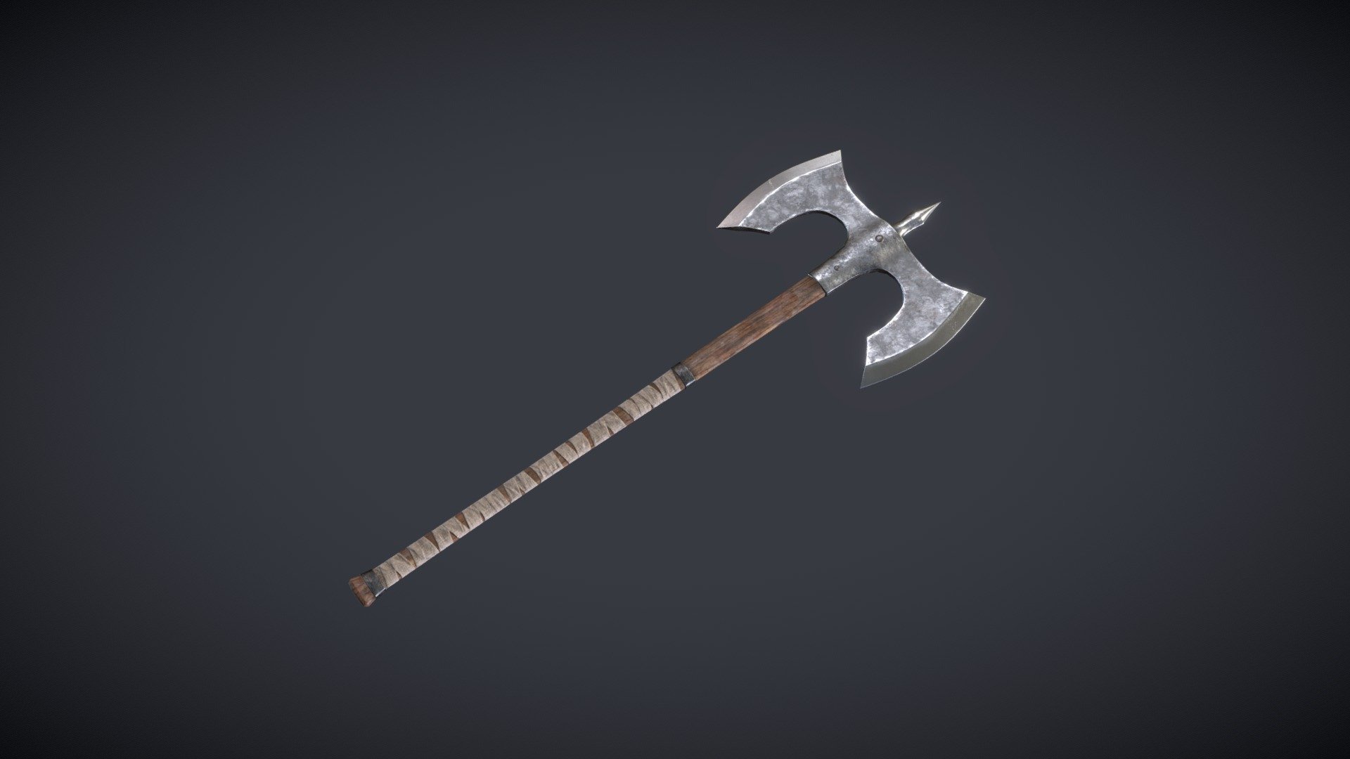 Double Axe - Download Free 3D model by SimonMT [feecd77] - Sketchfab