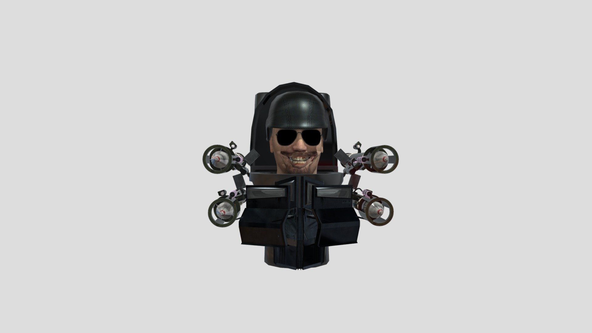 Missle_skibidi_toilet - Download Free 3D model by Giga chad mutant ...